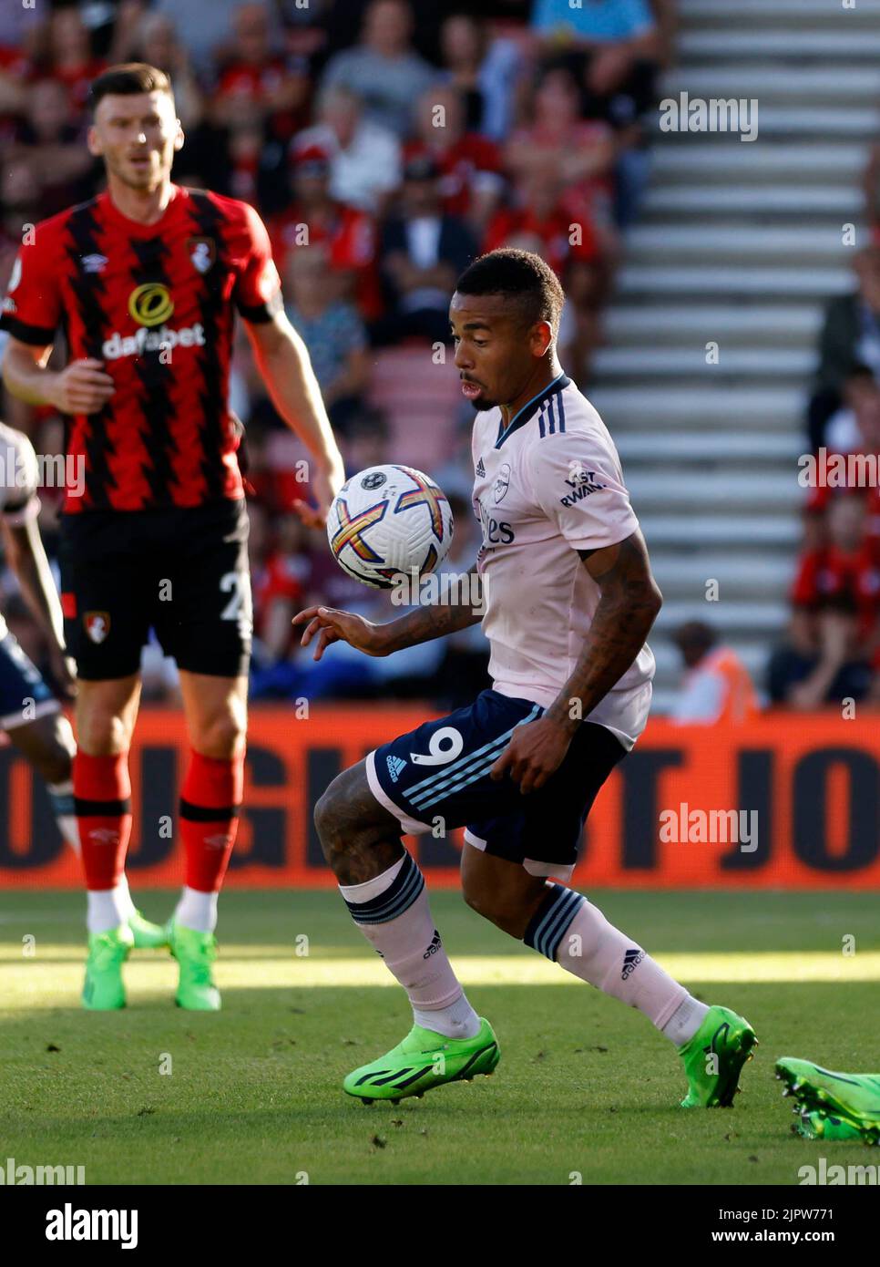 Arsenal's Gabriel Jesus during the Premier League match at the Vitality Stadium, Bournemouth ...