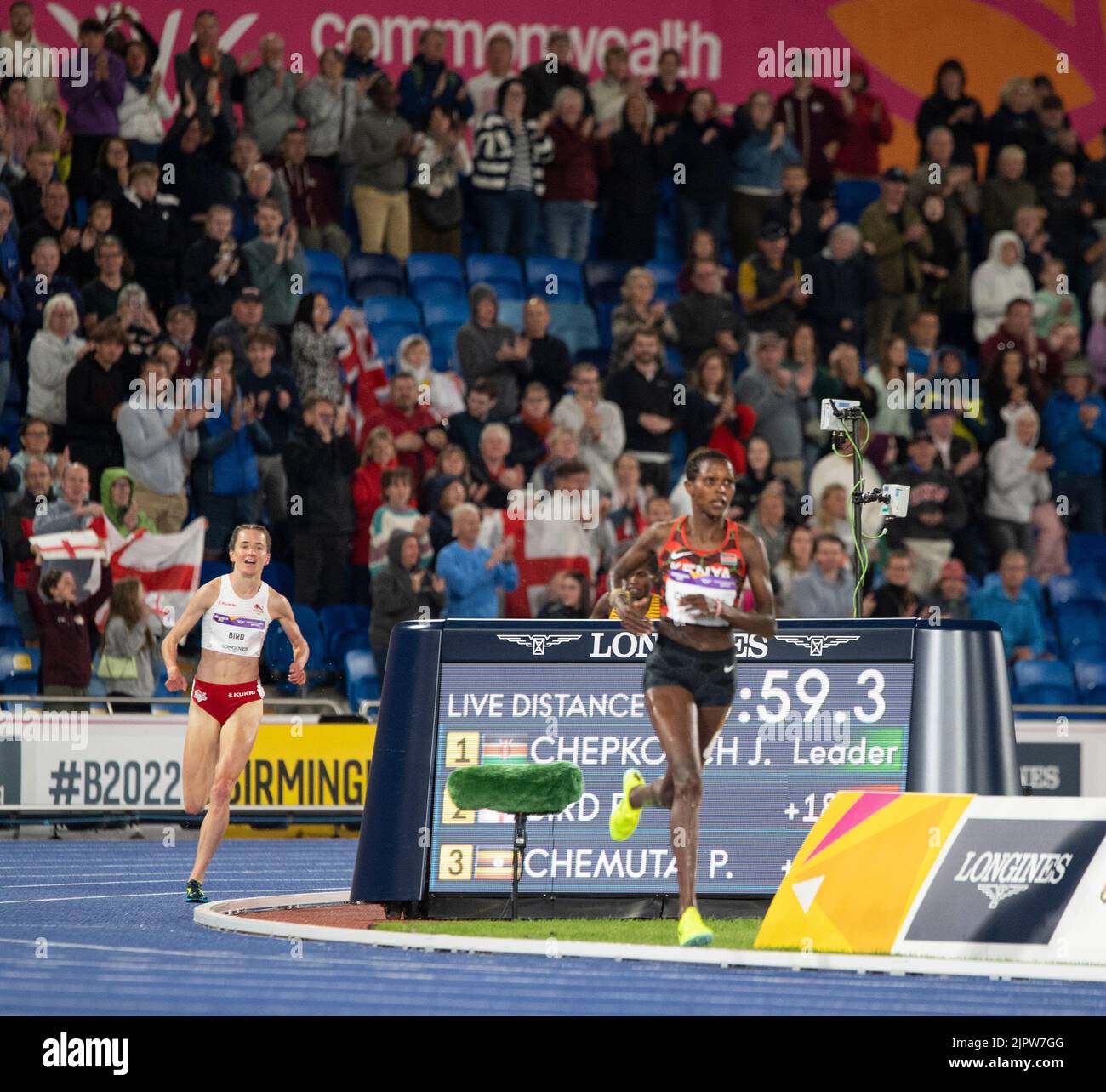 Jackline Chepkoech of Kenya competing in the women’s 3000m steeplechase ...