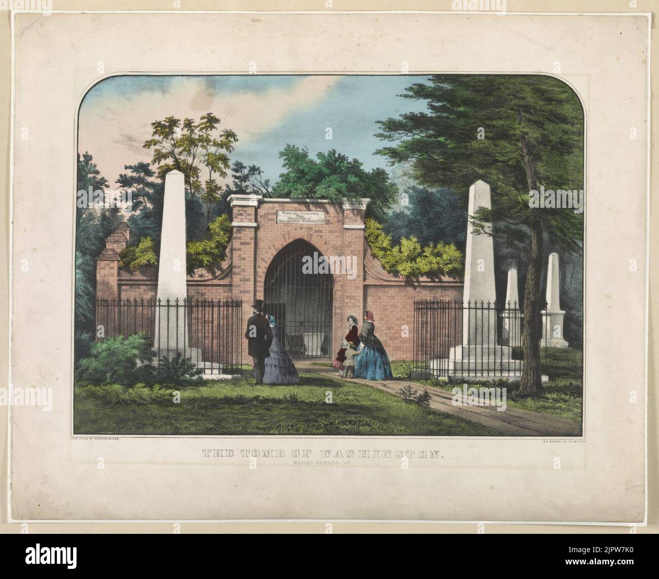 The tomb of Washington- Mount Vernon, Va Stock Photo - Alamy