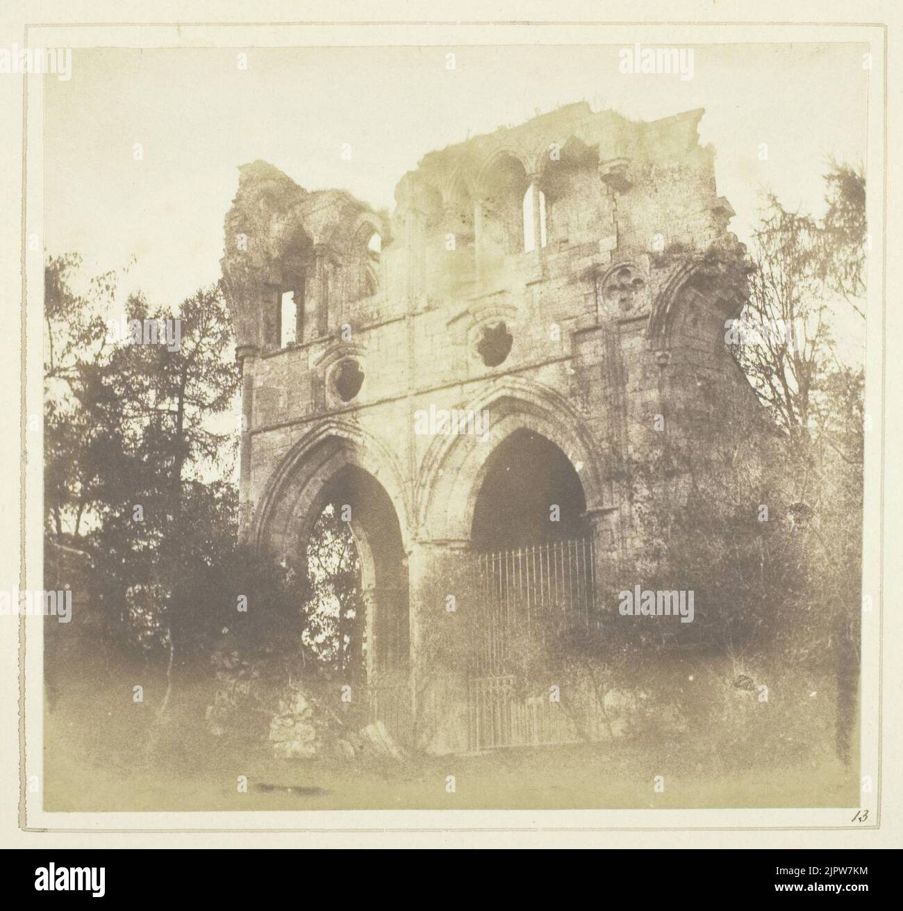 The Tomb of Sir W. Scott, in Dryburgh Abbey by Henry Fox Talbot Stock ...