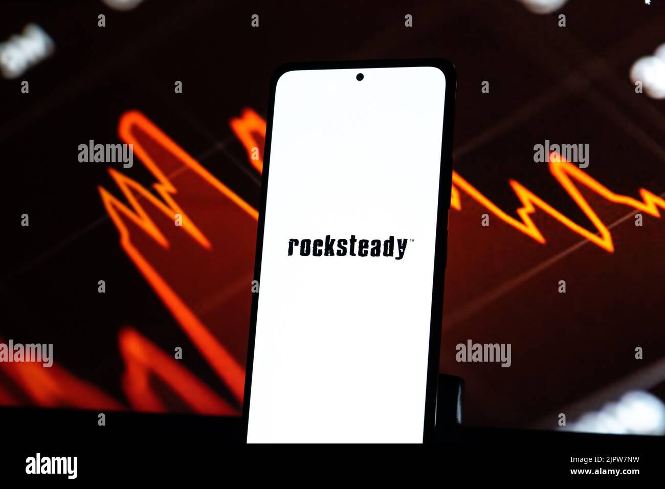 West Bangal, India - April 20, 2022 : Rocksteady Studios on phone ...