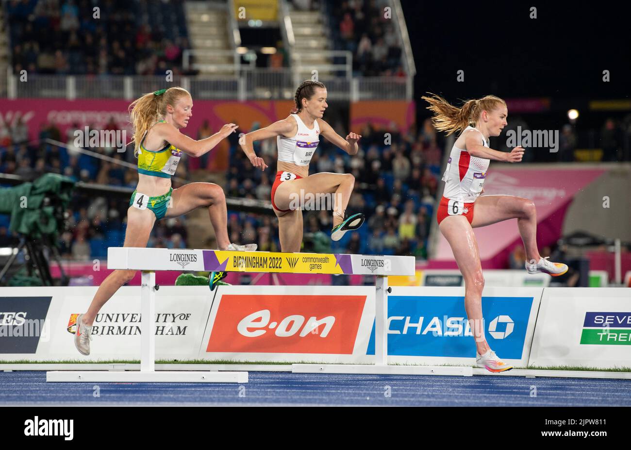 Amy Cashin of Australia and Lizzie Bird and Aimee Pratt of England ...