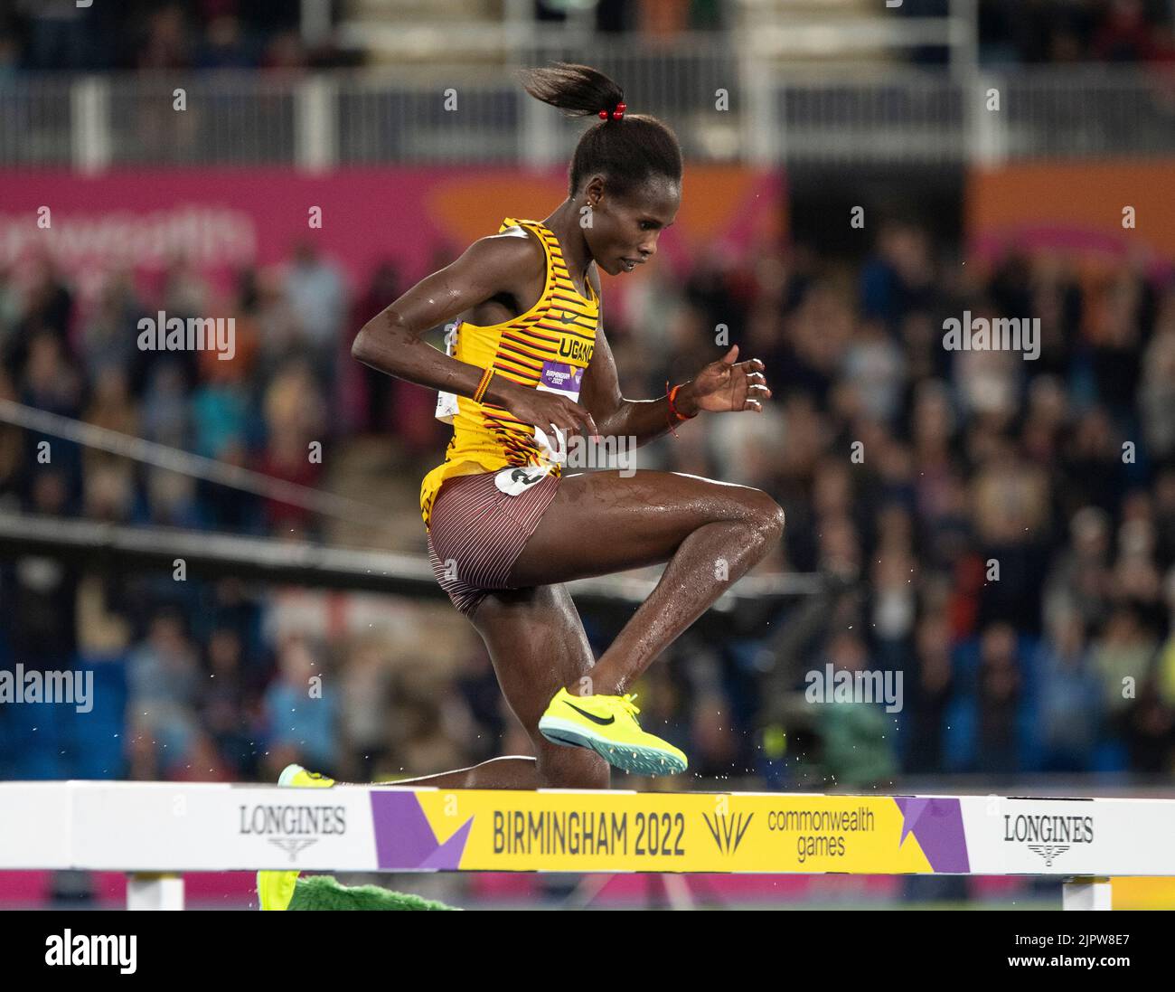 Peruth Chemutai of Uganda competing in the women’s 3000m steeplechase ...