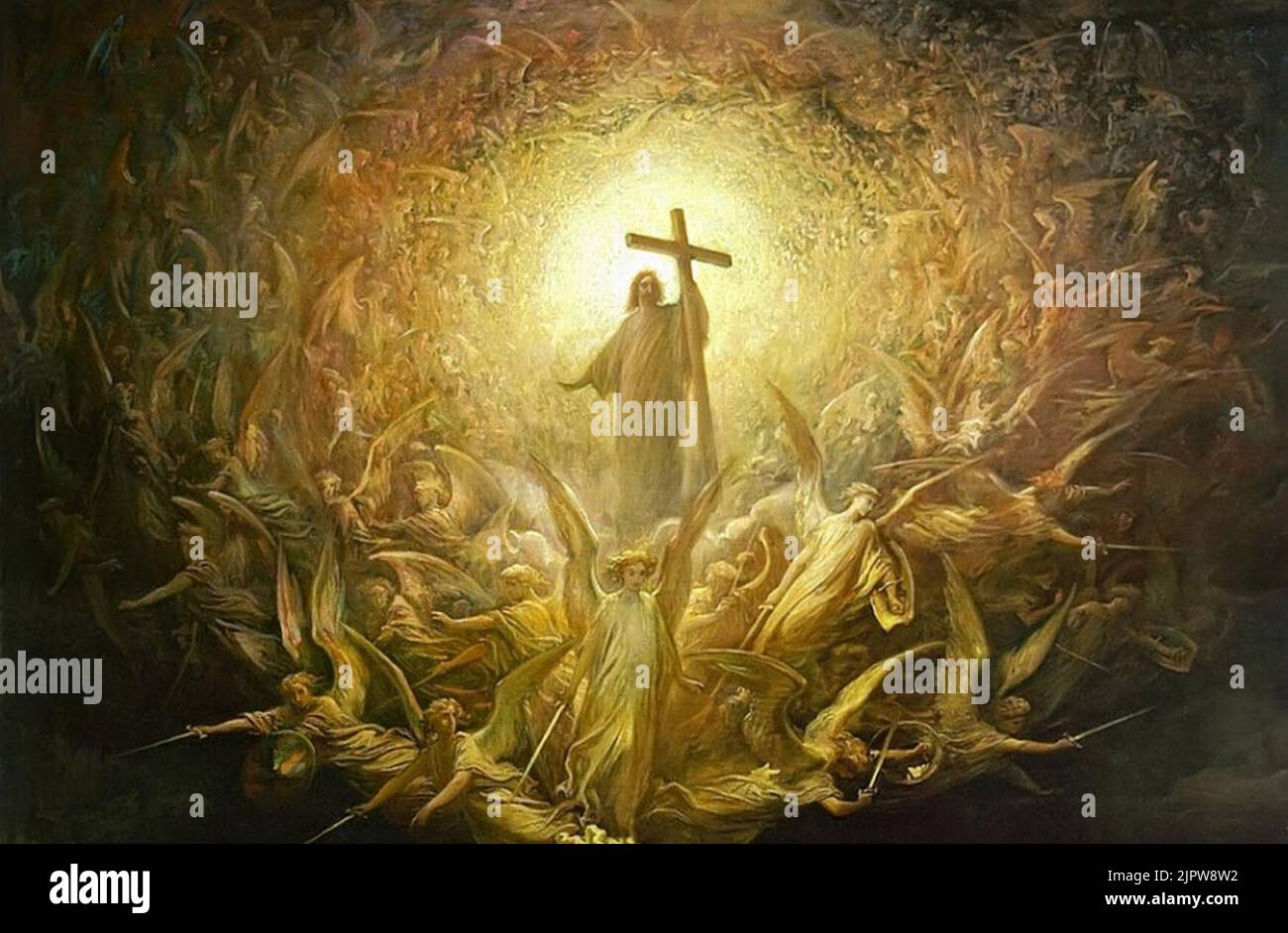The Triumph Of Christianity Over Paganism. (Detail Stock Photo - Alamy