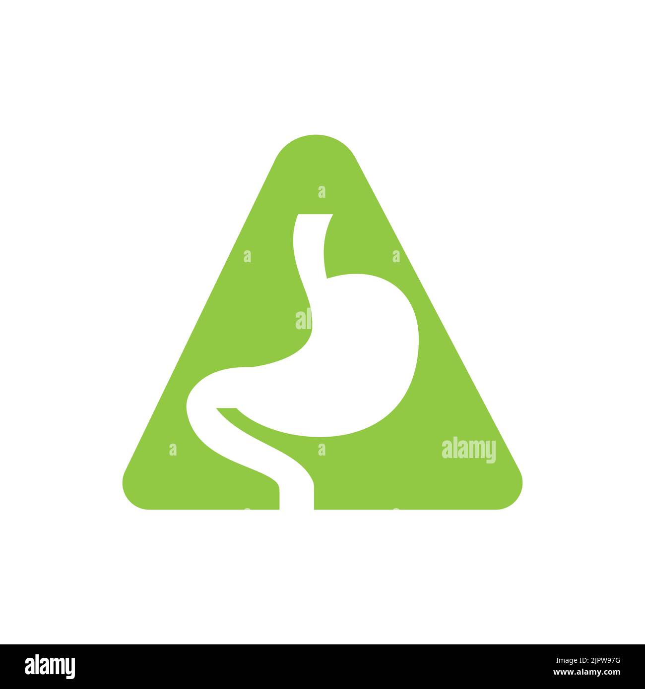 Letter A Minimal Stomach Logo Design for Medical and Healthcare Symbol ...