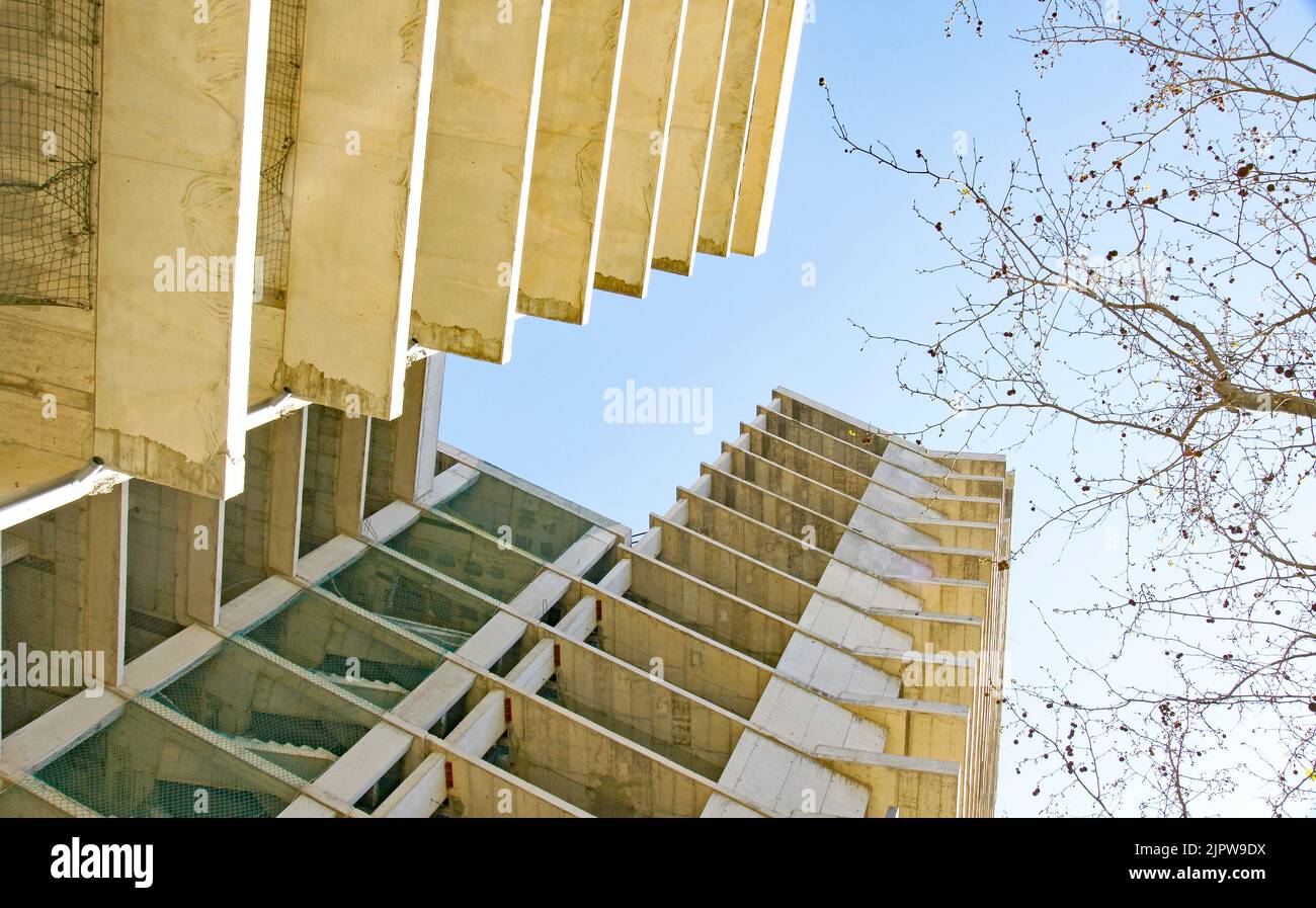 Construction of buildings in Barcelona, Catalunya, Spain, Europe Stock ...