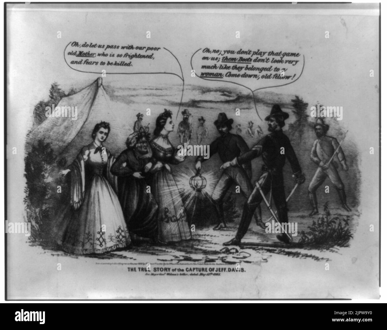 The true story of the capture of Jeff. Davis Stock Photo - Alamy