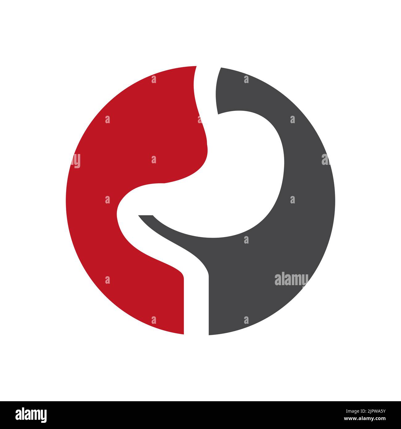 Letter O Minimal Stomach Logo Design for Medical and Healthcare Symbol ...