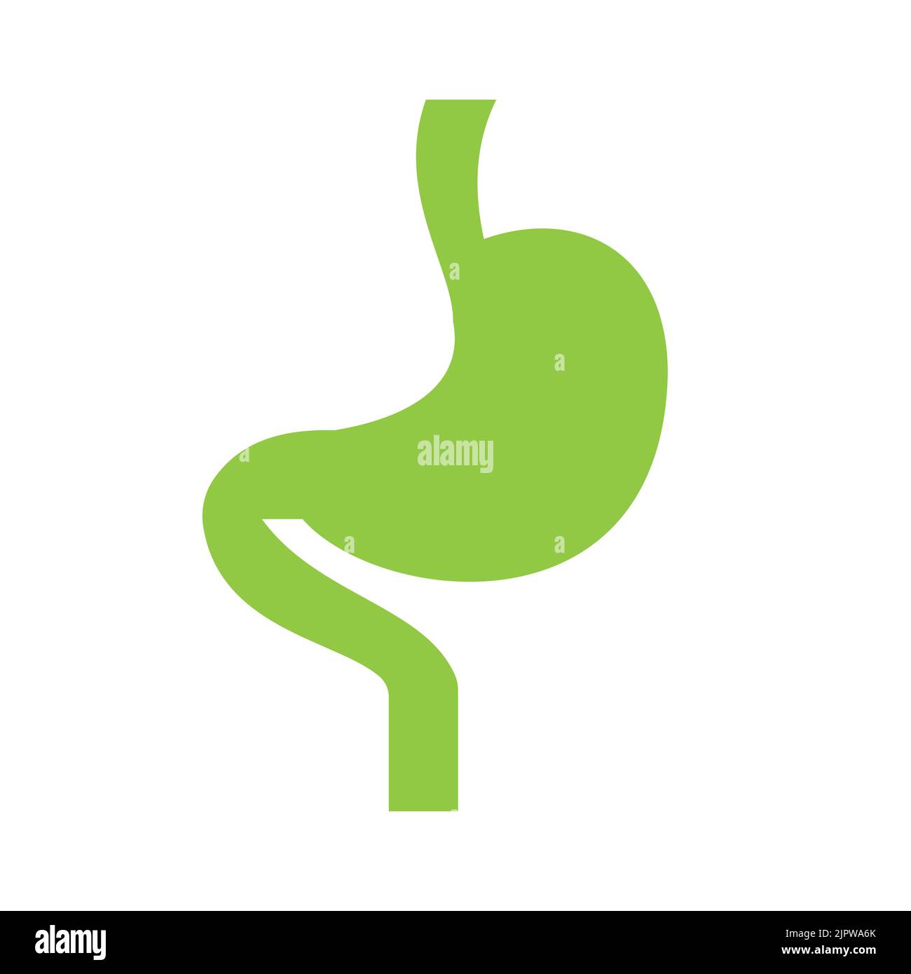 Minimal Stomach Icon Design for Medical and Healthcare Symbol Vector ...