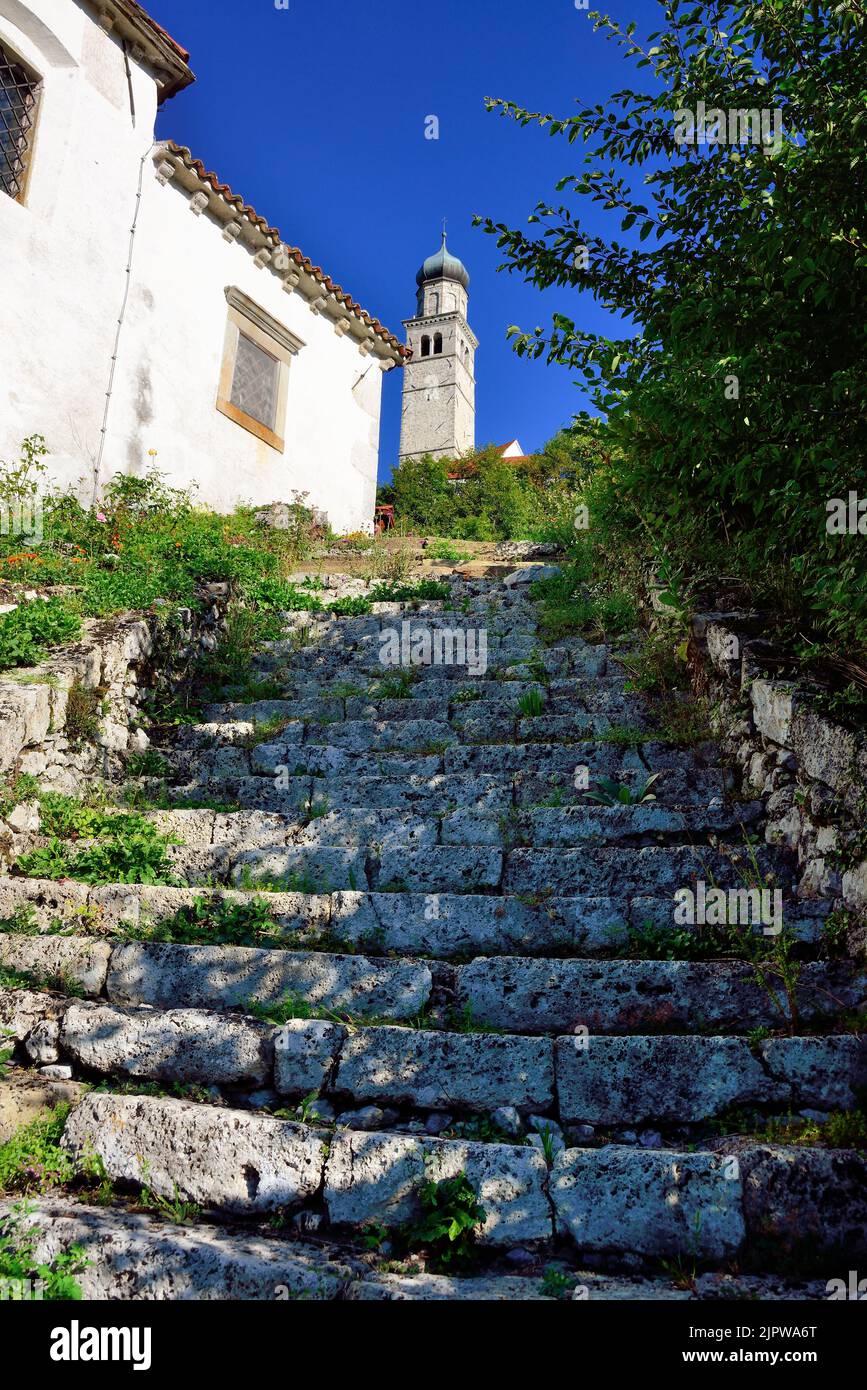 Zuglio, Friuli Venezia Giulia, Italy. Pieve of Santa Maria al Monte ...