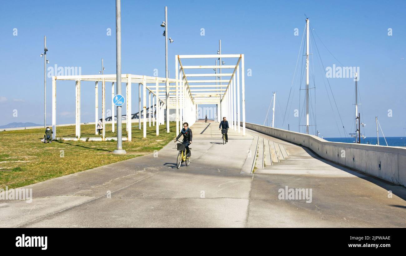 ornamental structures in parallel and with perspective in the Parc ...
