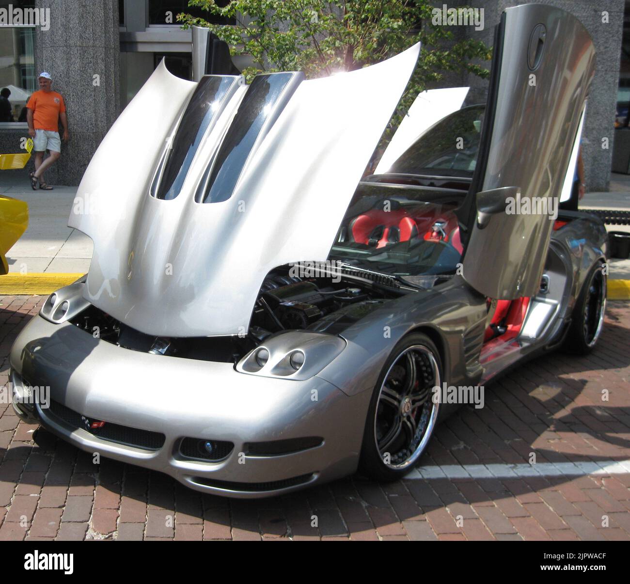 A Chevrolet Corvette during Back to the Bricks American classic car ...