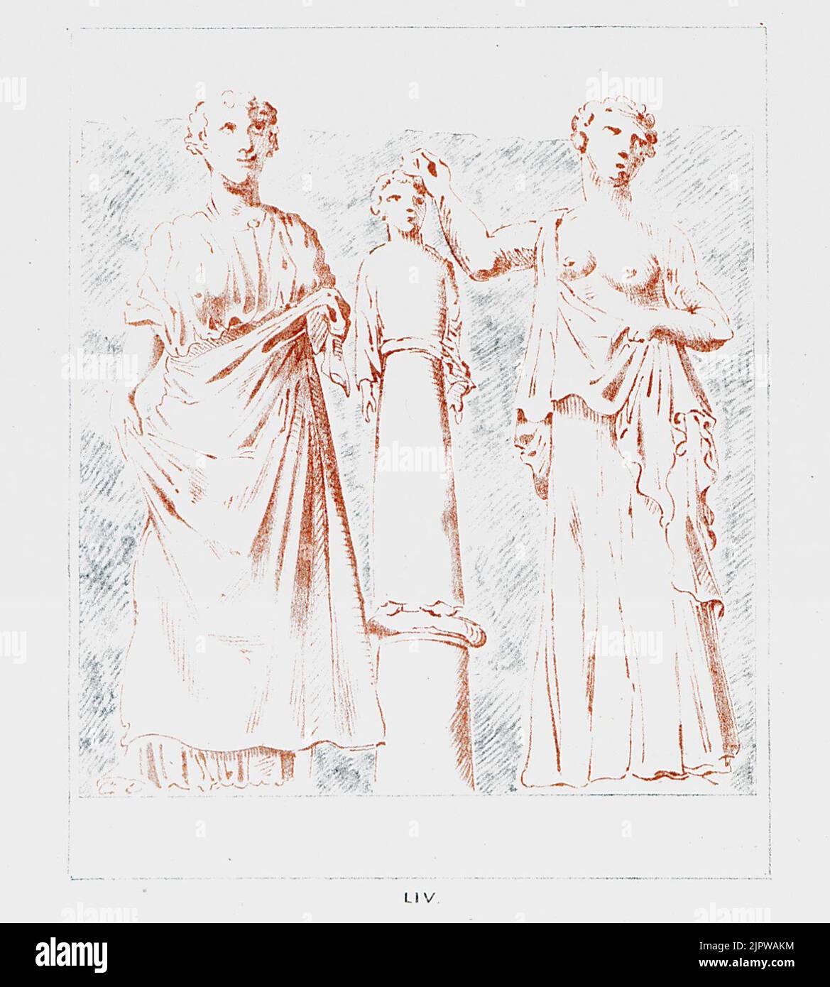The twenty first metope of the south side of Parthenon Drawing by J ...