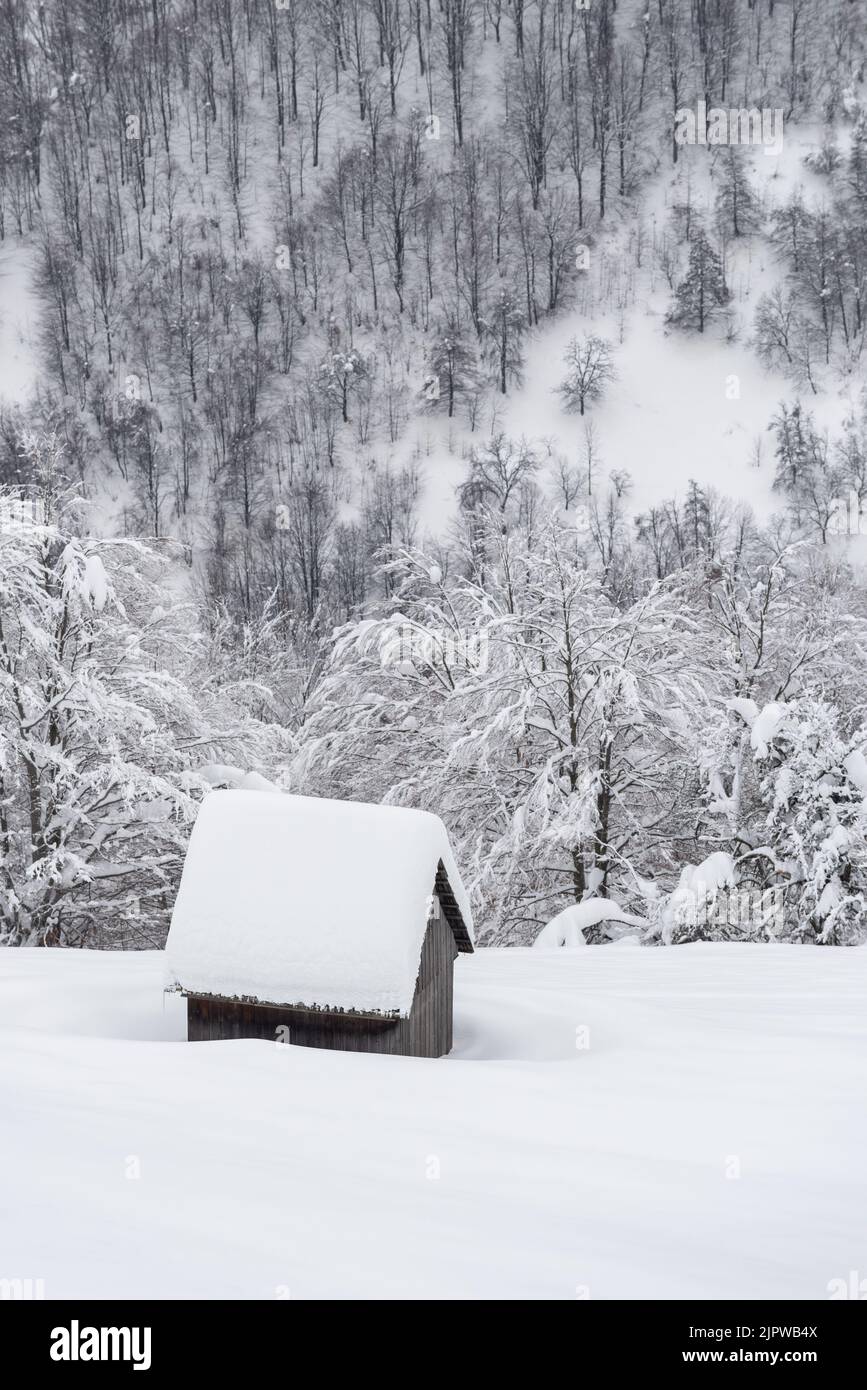 Deep snow cabin hi-res stock photography and images - Alamy