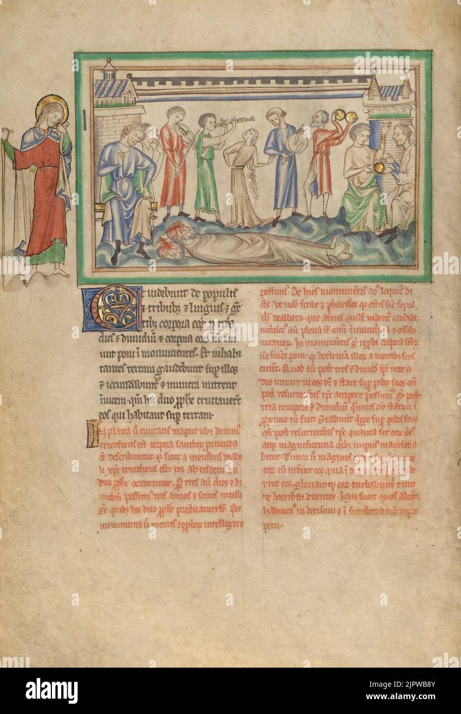 The Unburied Bodies of the Two Witnesses and the Rejoicing People Stock ...
