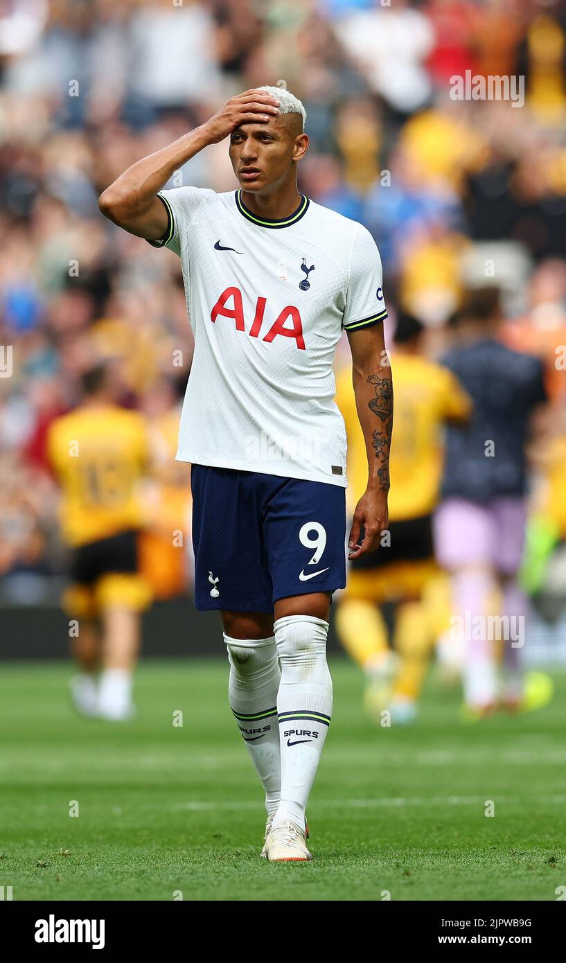 London, UK. 20th Aug, 2022. Richarlison of Tottenham during the Premier ...