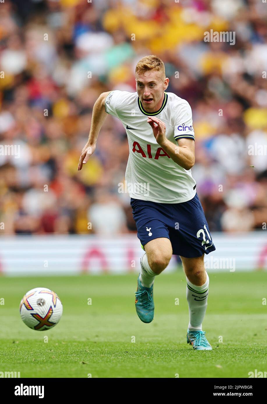 London, UK. 20th Aug, 2022. Dejan Kulusevski of Tottenham during the ...