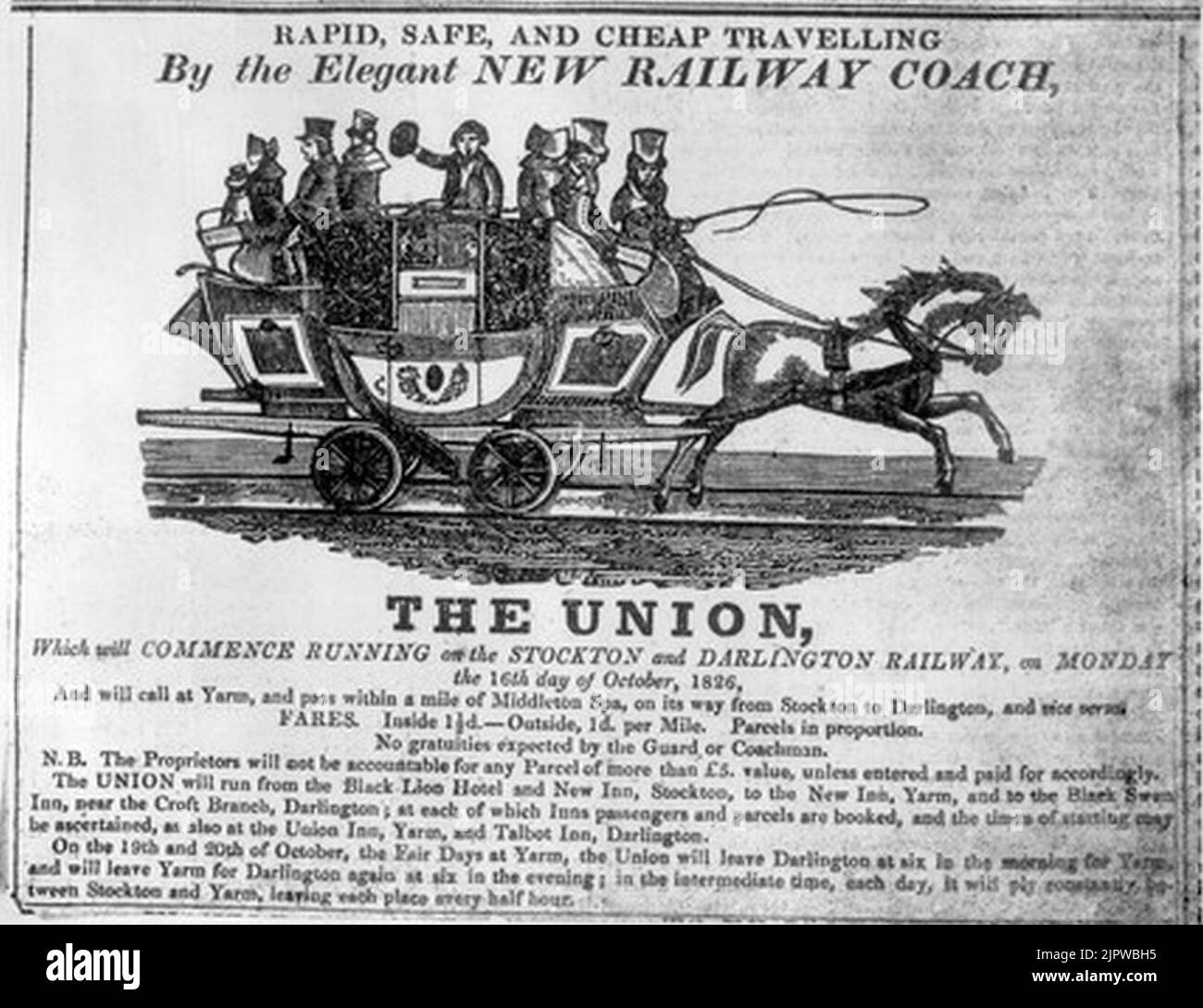 The Union, October 1826 Stock Photo - Alamy