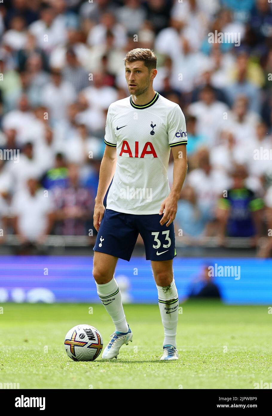 London, UK. 20th Aug, 2022. Ben Davies of Tottenham during the Premier ...
