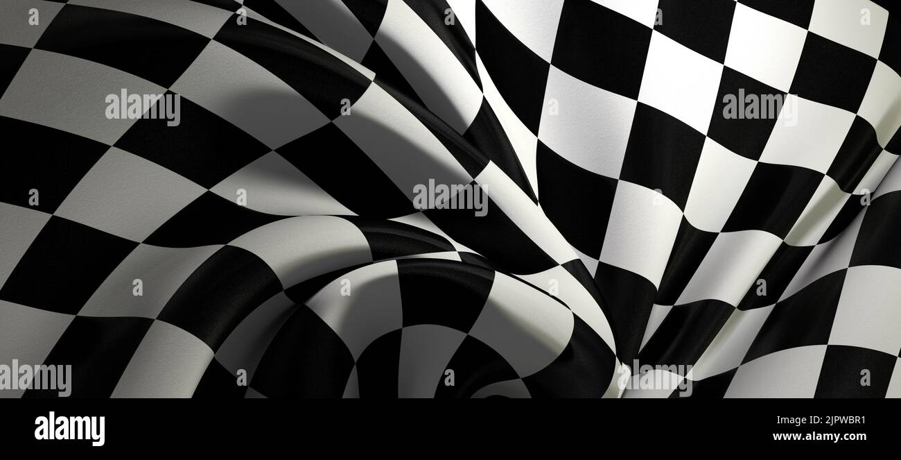 The black and white checkered swirl background Stock Photo - Alamy