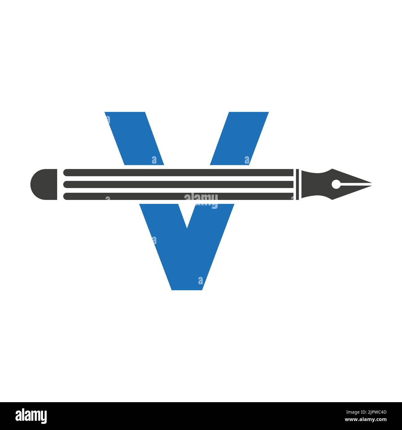 Letter v drawing Stock Vector Images - Alamy