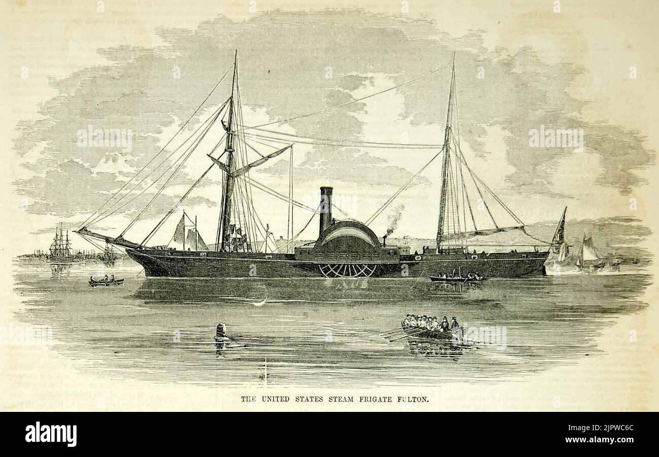 The United States Steam Frigate Fulton YGP5 021 Stock Photo - Alamy