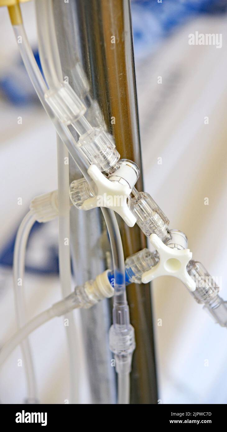 Sanitary material and accessories of a hospital room Stock Photo - Alamy