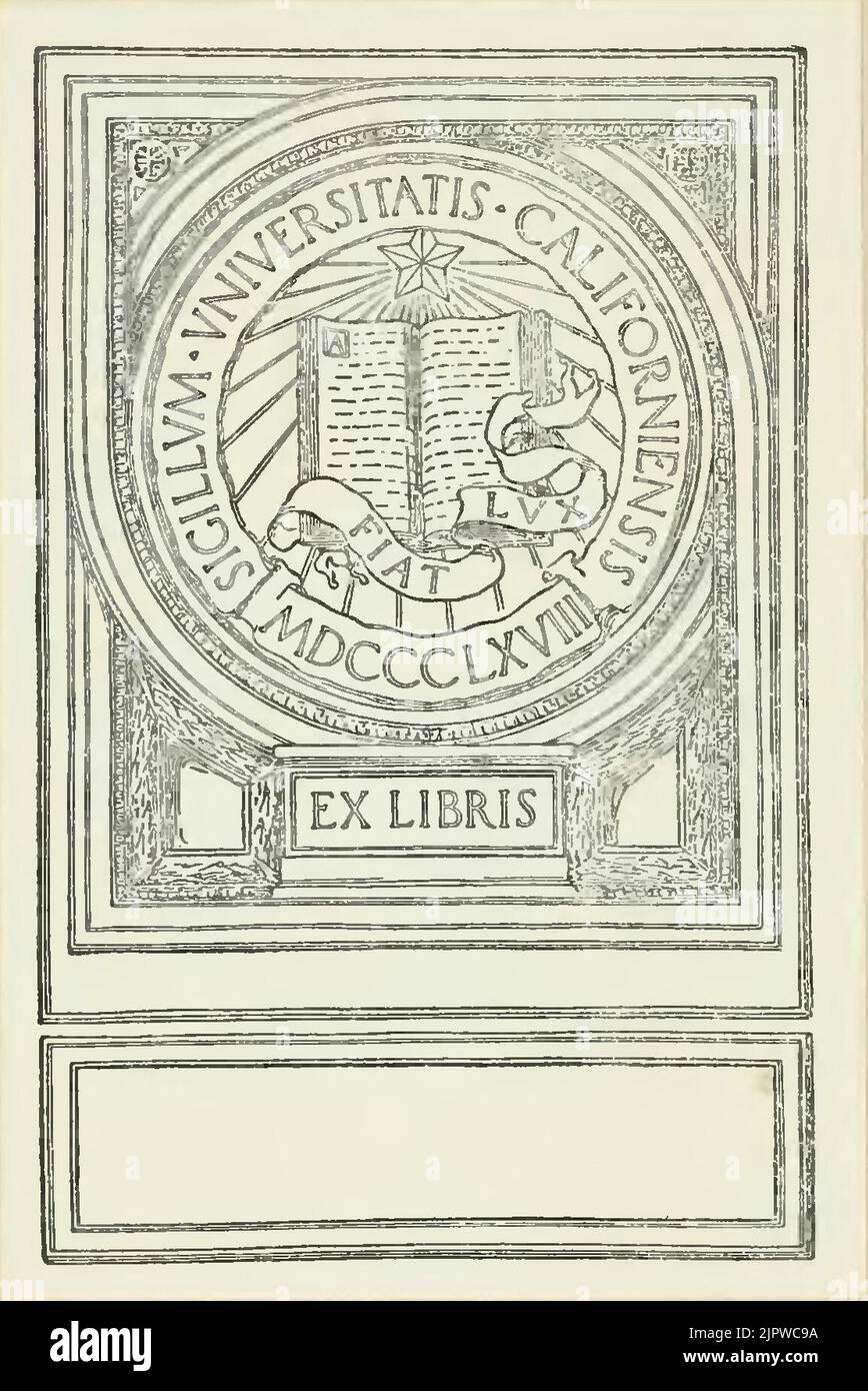 The University of California Library - Bookplate Stock Photo - Alamy