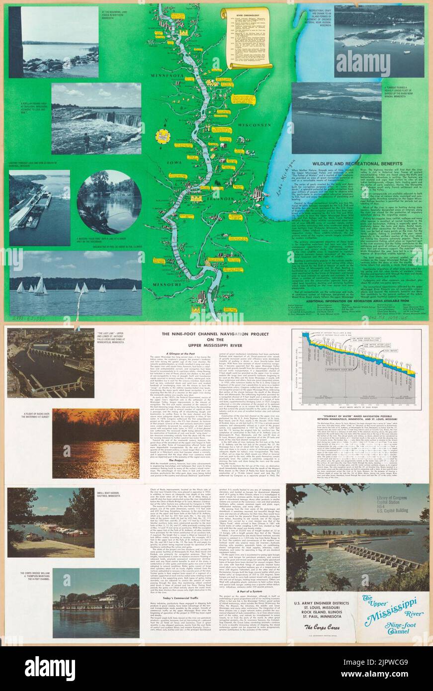 The upper Mississippi River nine-foot channel Stock Photo - Alamy