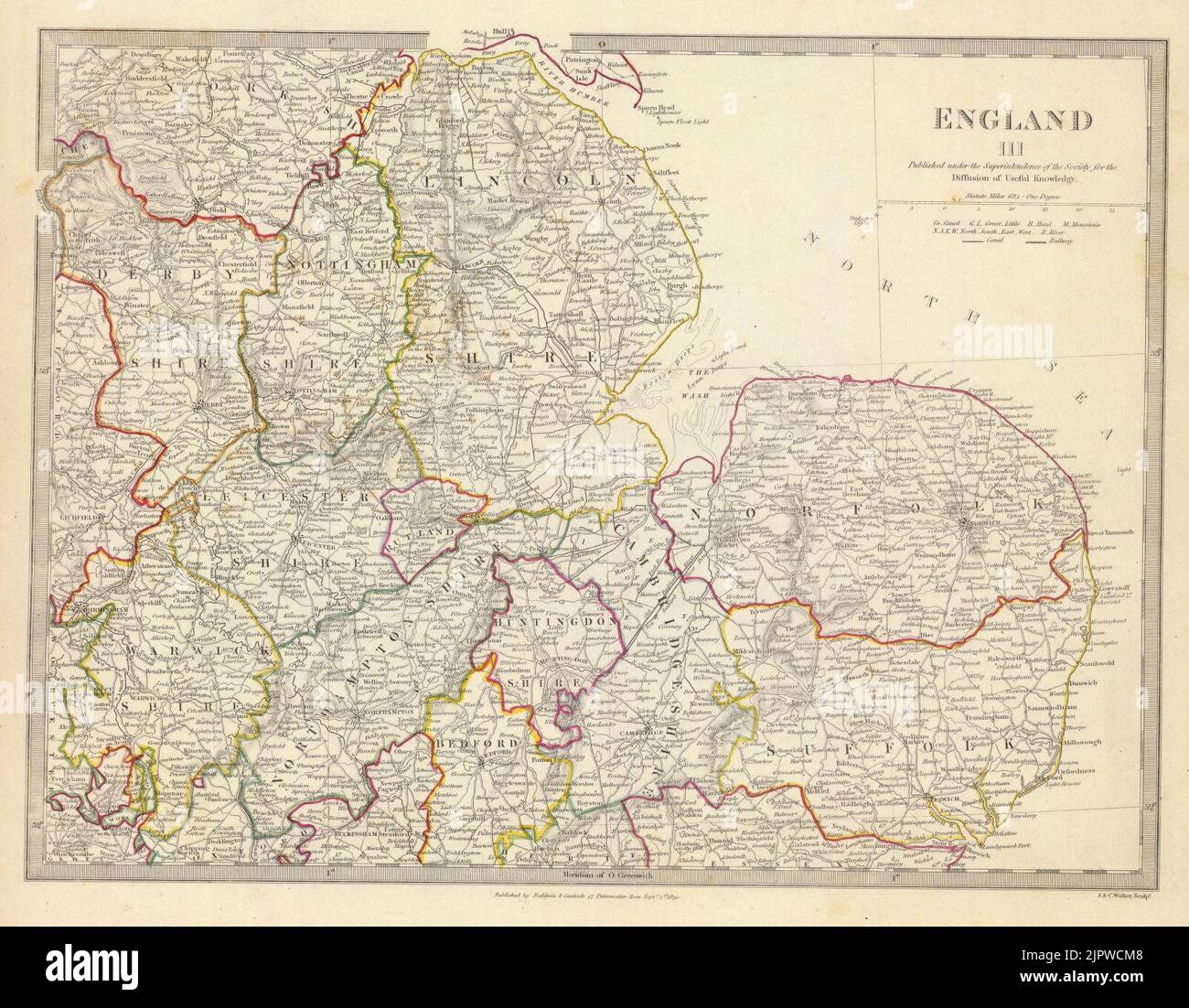 The Useful Knowledge Society's Family Atlas, MAP OF ENGLAND - PART 3 ...