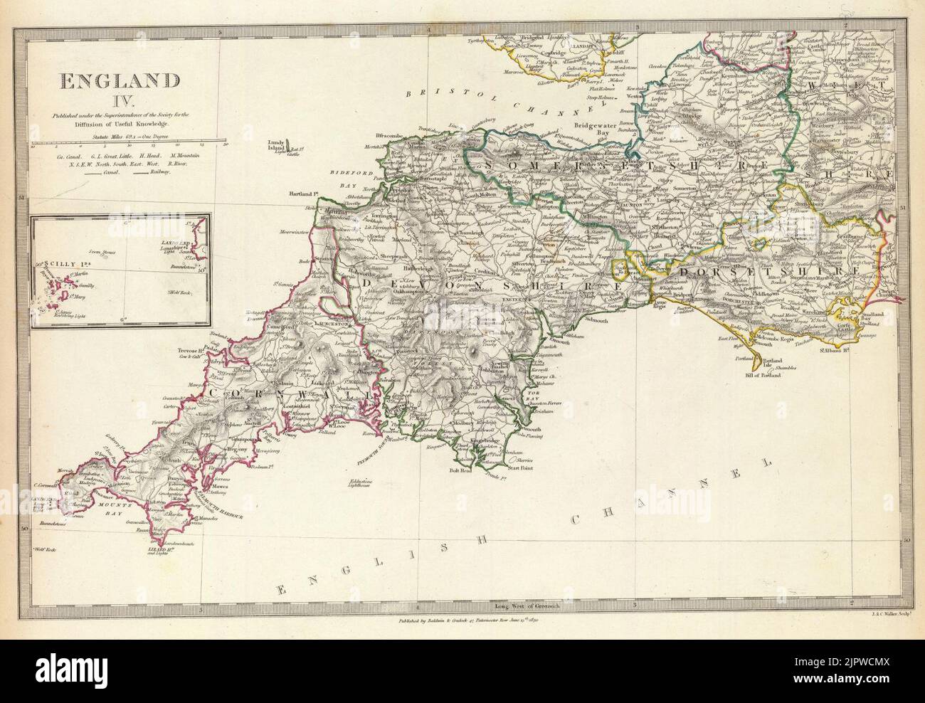 The Useful Knowledge Society's Family Atlas, MAP OF ENGLAND - PART 4 ...