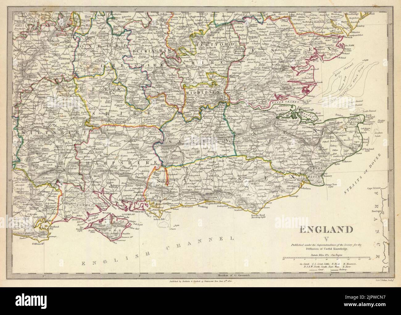 The Useful Knowledge Society's Family Atlas, MAP OF ENGLAND - PART 5 ...