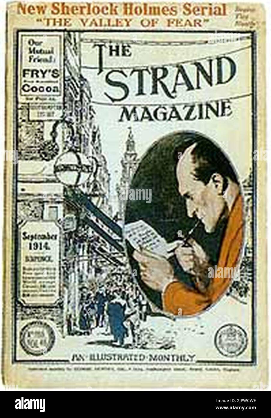 The Valley of Fear cover Strand Magazine Stock Photo - Alamy