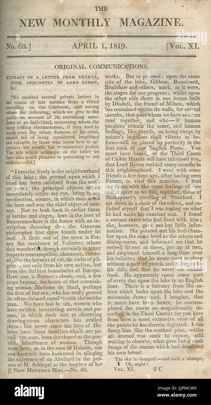 The vampyre 1819 hi-res stock photography and images - Alamy