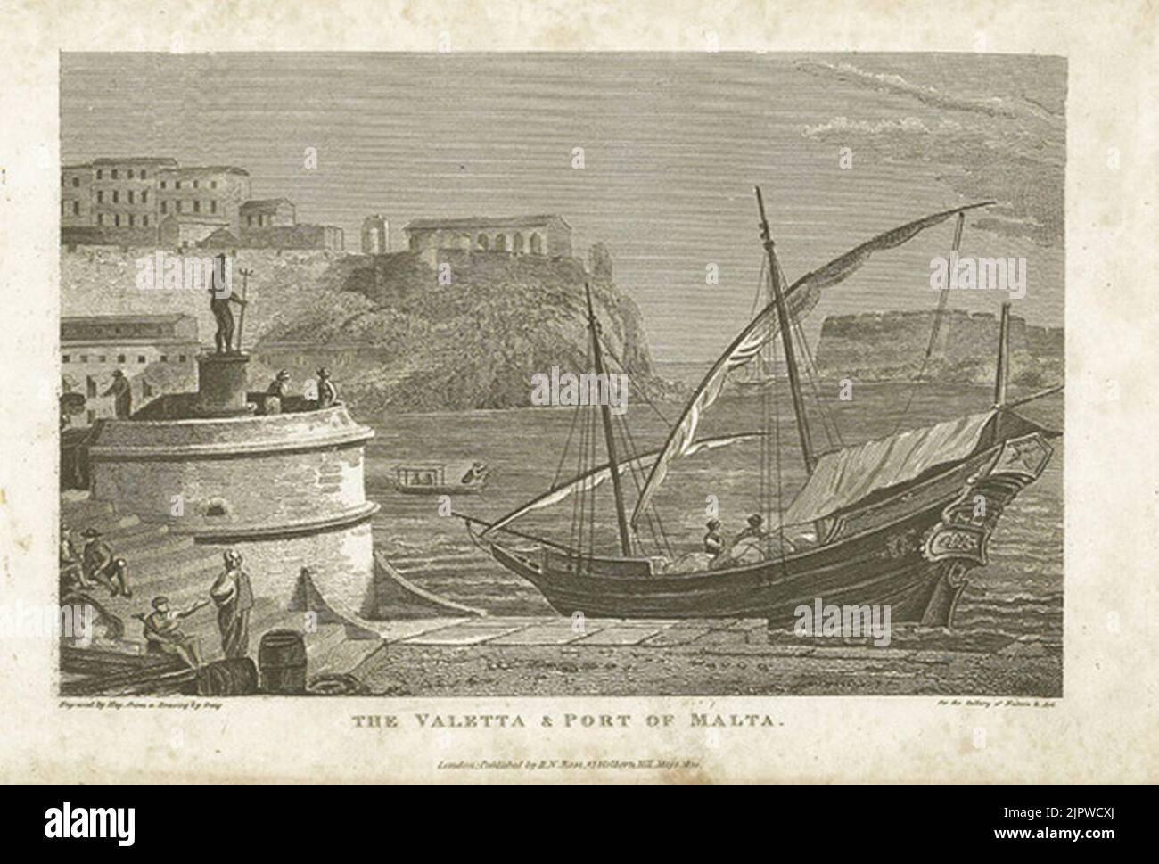 The Valetta & Port of Malta Stock Photo - Alamy