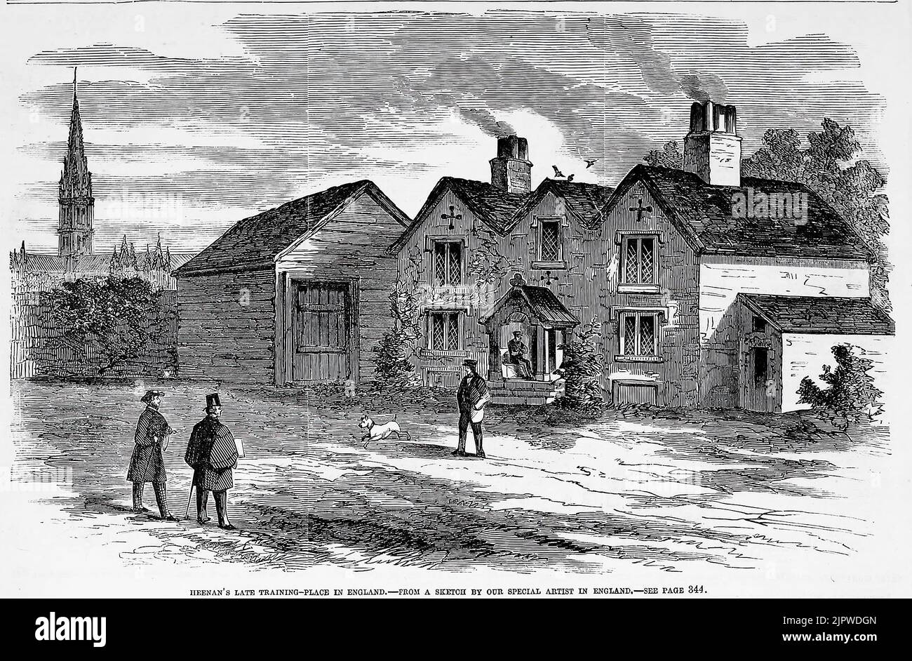 John C. Heenan's late training-place in England. Training of John C ...
