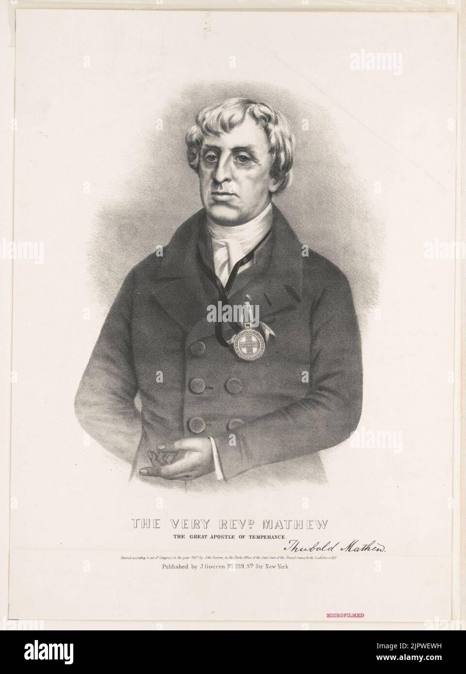 The very revd. Mathew Stock Photo - Alamy