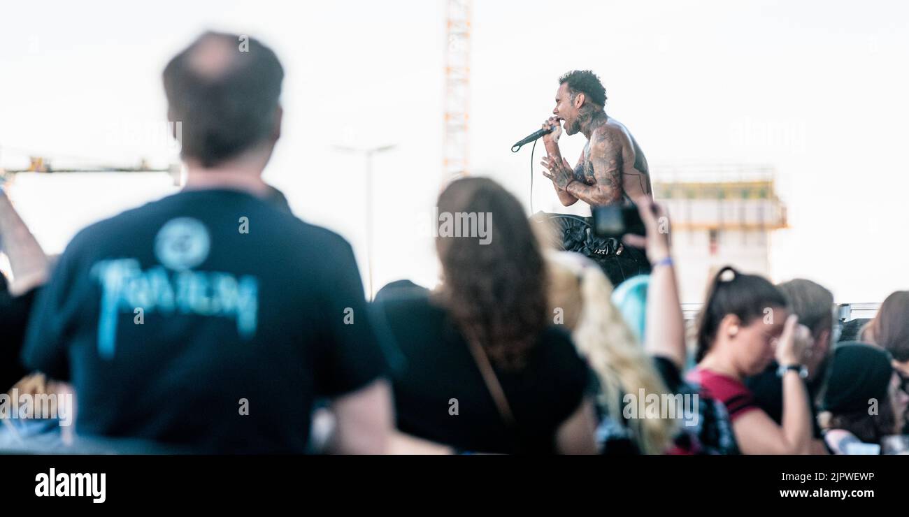 Hamburg, Germany. 20th Aug, 2022. Singer Jason Butler of the US ...