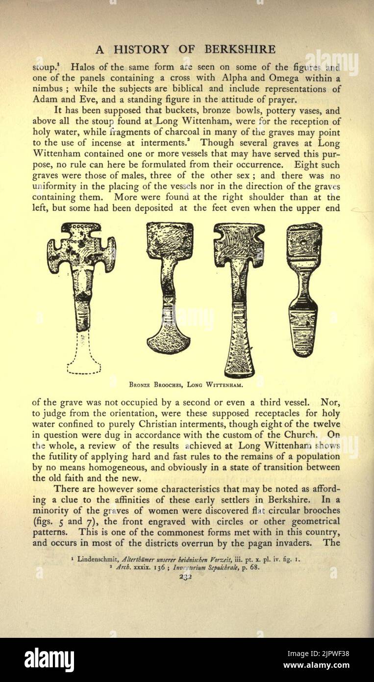 The Victoria history of Berkshire (Page 232 Stock Photo - Alamy