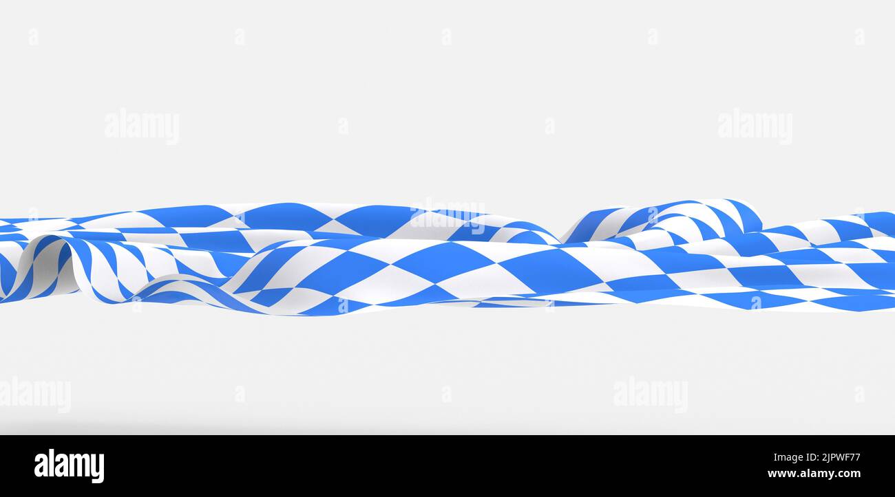 Vector illustration of blue and white abstract checkered flag with wave ...