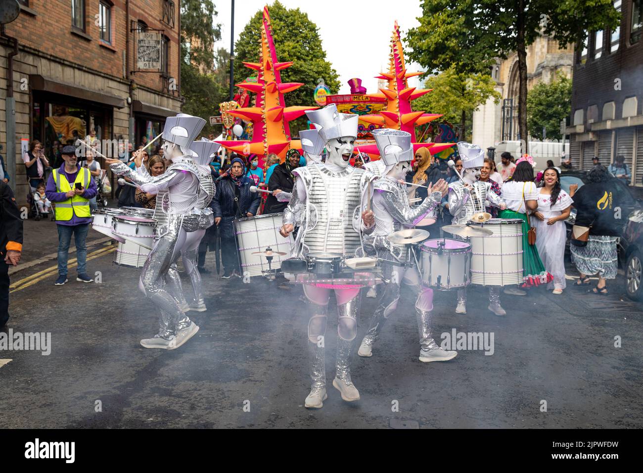 Belfast, UK. 20th Aug, 2022. 20th August 2022:The Mela Carnival parade ...