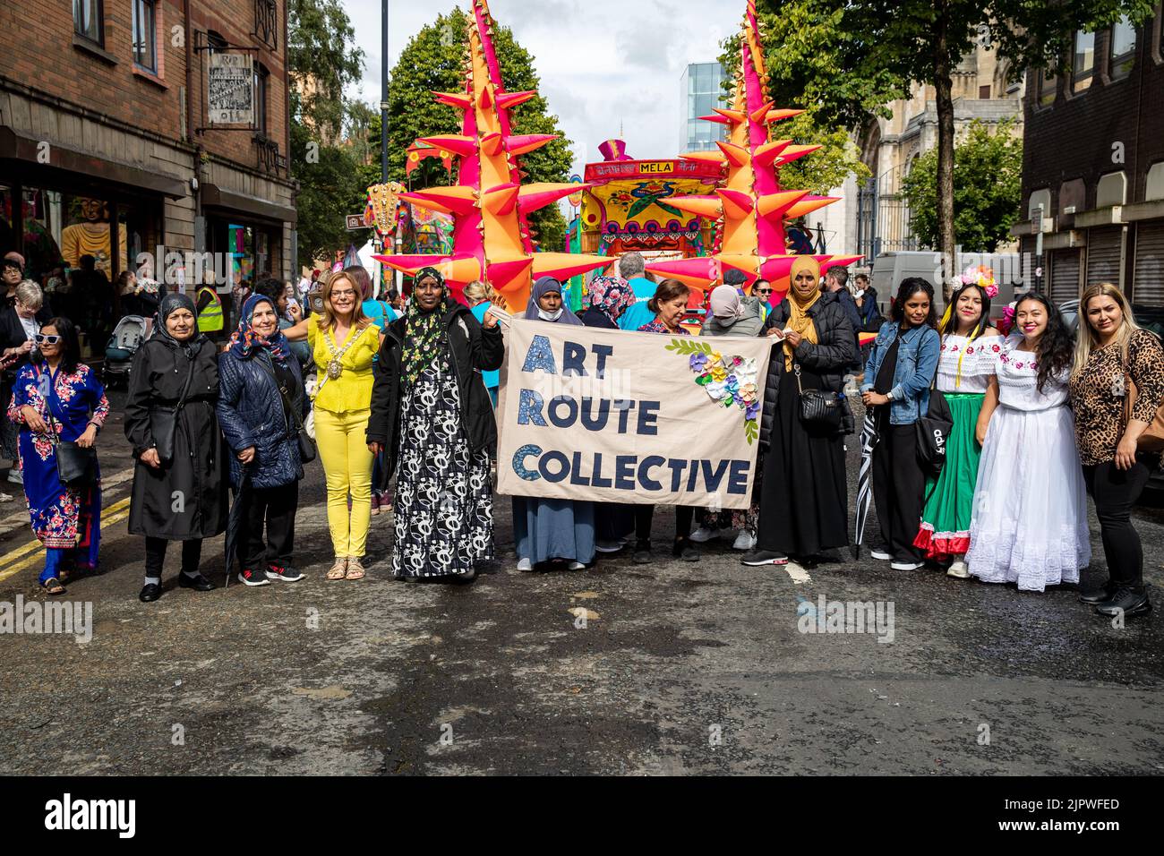 Belfast, UK. 20th Aug, 2022. 20th August 2022:The Mela Carnival parade ...