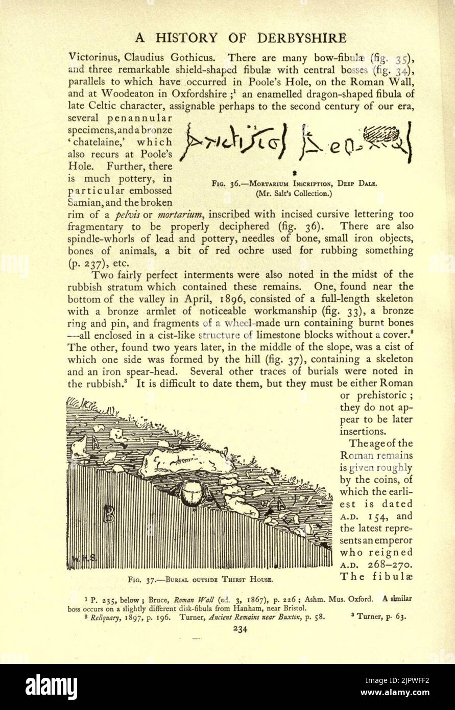 The Victoria history of the county of Derby (Page 234 Stock Photo - Alamy