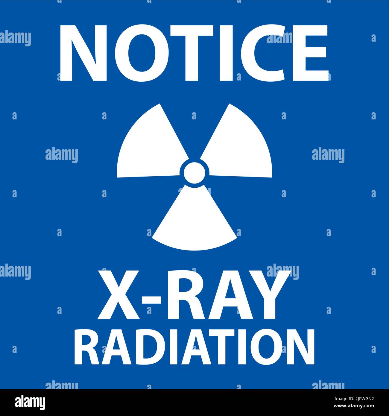 Notice X-Ray Radiation Sign On White Background Stock Vector Image ...