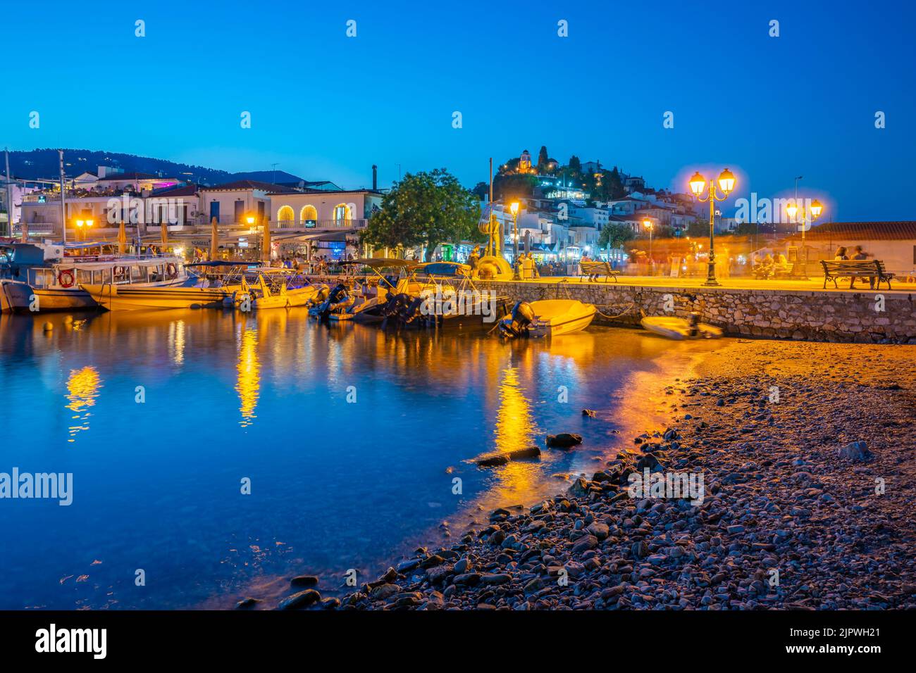 Belvedere skiathos old port hi-res stock photography and images - Alamy