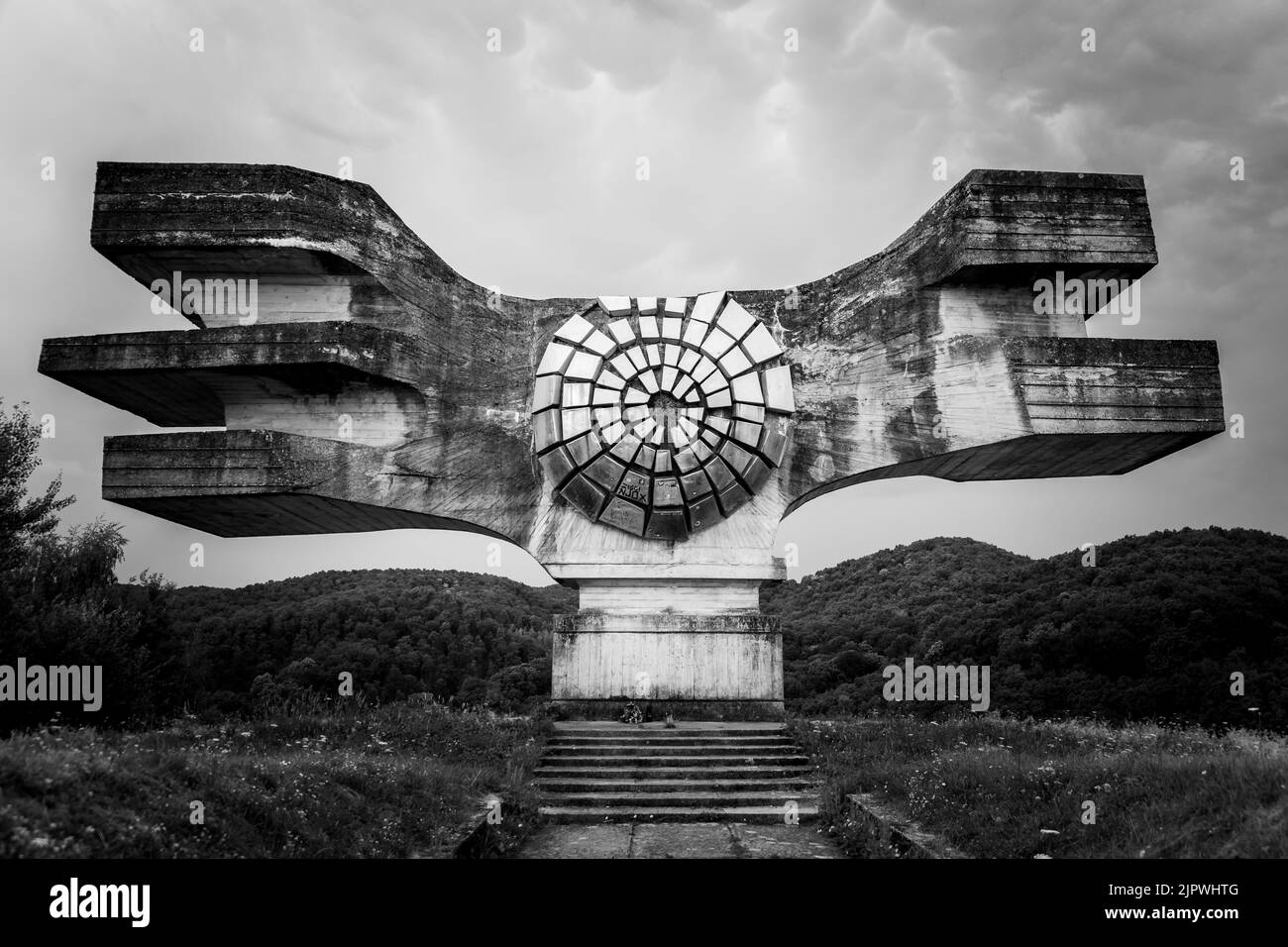 Spomenik revolucije naroda Moslavine in Croatia Stock Photo - Alamy