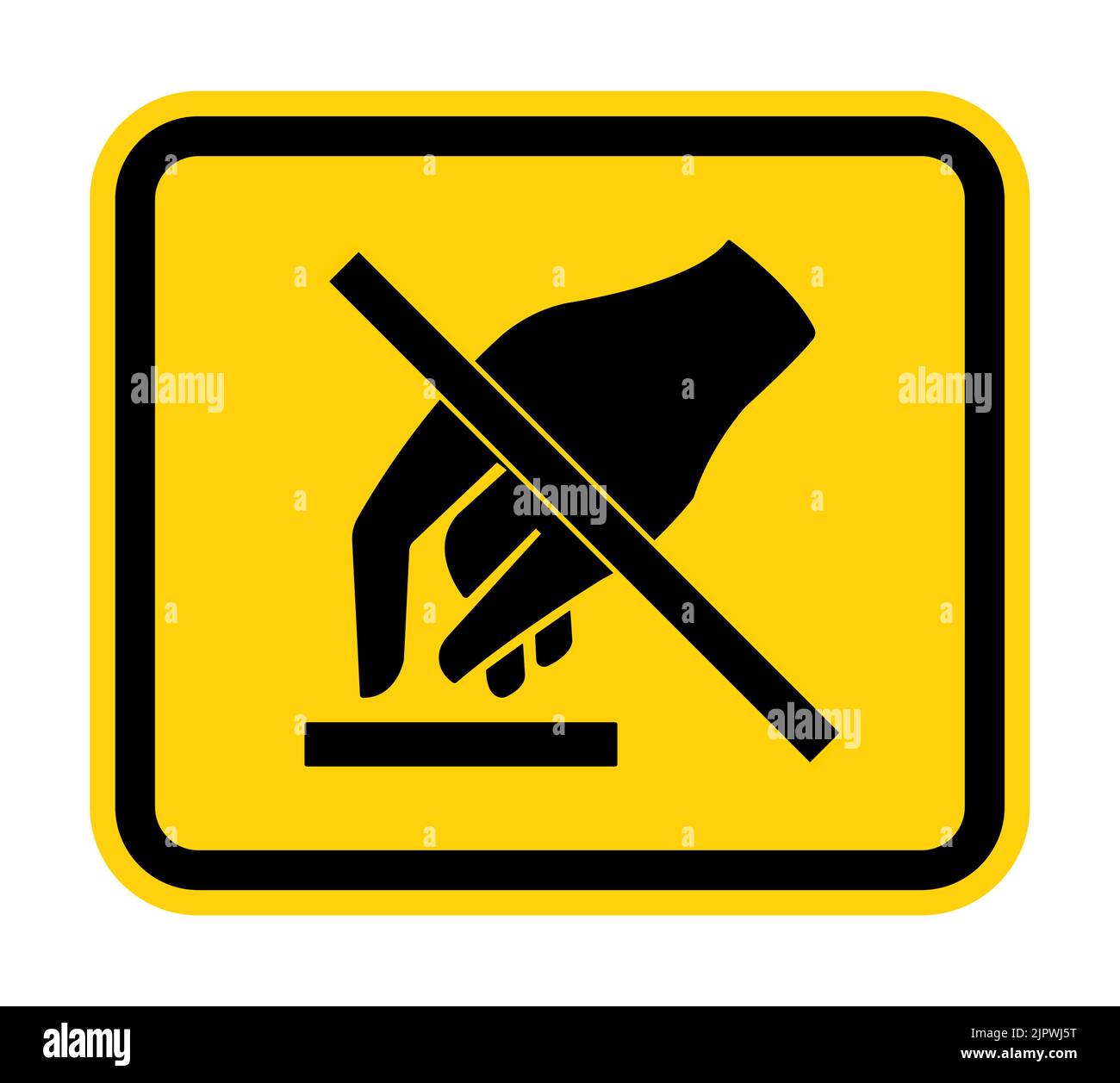 Do Not Touch Symbol Stock Vector Image & Art - Alamy