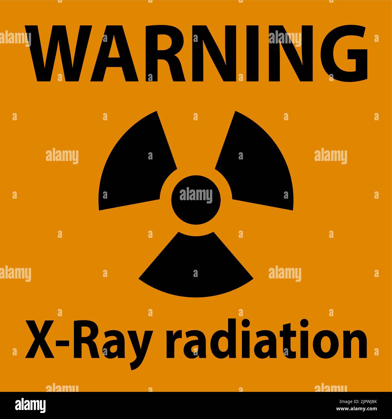 Warning Sign x-ray radiation On White Background Stock Vector Image ...