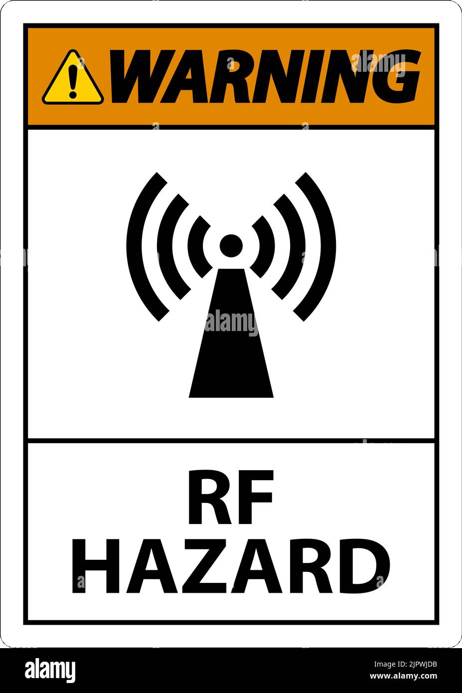 Rf hazard area warning Stock Vector Images - Alamy