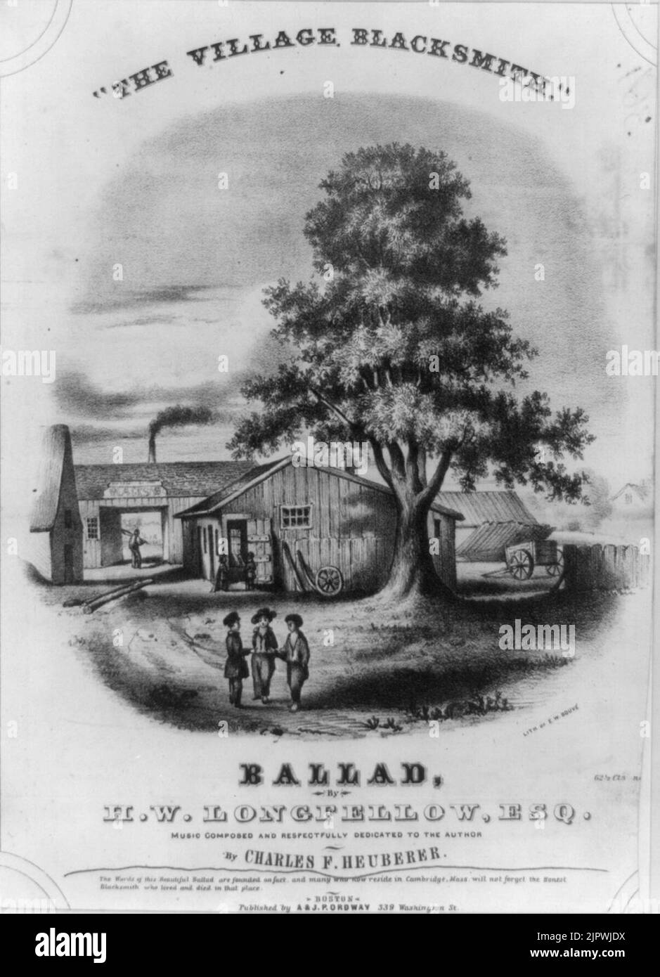 The Village Blacksmith Stock Photo - Alamy